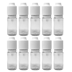 10ml PET E-Liquid Bottle with White Cap - Free Delivery - Mister Vape